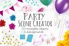 Party Scene Creator - Top View (28020) | Mock Ups | Design Bundles