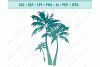 Palm Tree SVG, Palm Tree Clipart, Tropic tree Dxf, Png, Eps