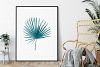 Blue Palm Print, Printable Wall Art (209745) | Illustrations | Design ...