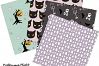 Hand Drawn Halloween Digital Paper in Pastel Colors