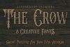 The Crow - Vintage Style Font (48697) | Display | Font Bundles