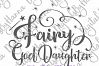 Fairy Goddaughter SVG for Cricut Christening Cut File DXF
