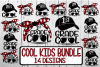 Cool Kids Bundle - 14 Designs - SVG PNG EPS DXF