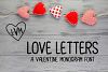Love Letters - A Valentine Monogram Font (182794) | Valentines | Font ...