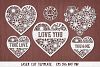 Romantic Hearts Collection for laser cutting.
