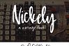 Nickely - A Textured Script (34805) | Script | Font Bundles