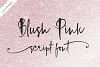 Blush Pink Handwritten Script Font (253613) | Script | Font Bundles