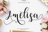 Amelisa Script (40591) | Calligraphy | Font Bundles