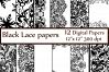 Black White digital paper (30221) | Backgrounds | Design Bundles