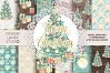 Watercolor 'Happy Christmas 2' hand painted digital papers (6825 ...