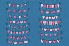 Cute Valentine love buntings clipart pink clip art