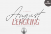 August Bold&LENGKING SLANT Font duo (150867) | Handwritten | Font Bundles