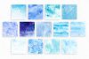 Blue watercolor backgrounds Winter digital paper