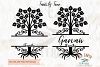 Family tree split monogram frame in SVG,DXF,PNG,EPS,PDF (208884) | Cut ...