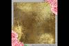 16 Distressed Metallic Gold Foil and Black Digital Papers