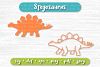 Dinosaur svg, Stegosaurus svg, Dinosaur silhouette (277300) | SVGs ...