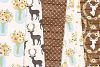 Ivory and Gold Wedding Digital Paper - Ivory Rustic Wedding Deer ...