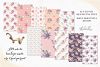 Floral Seamless Patterns Pretty Flower Pink Digital Papers