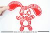 Bunny Rabbit paper cut SVG / DXF / EPS files (51942) | SVGs | Design ...