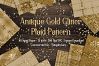 16 Antique Gold Glitter Plaid Tartan Digital Papers (96715) | Textures ...