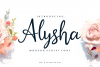 Alysha // Modern Script Font (235421) | Script | Font Bundles
