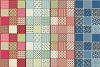Patchwork seamless patterns (210036) | Patterns | Design Bundles