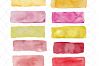 Watercolor Banners Clipart, Handpaint Watercolor Textures, Watercolor ...