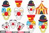 Props Circus Clown SVG bundle svg 15p