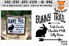Easter Bunny Trail SVG Cut File