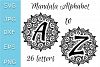 Mandala alphabet SVG, JPG, DXF, EPS, PNG letters set. (531011) | SVGs ...