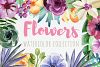 Watercolor flowers (101394) | Illustrations | Design Bundles