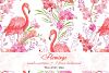 Flamingo seamless patterns (247068) | Patterns | Design Bundles