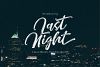 LAST NIGHT (44228) | Script | Font Bundles