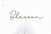 Blesson - Signature Font (115649) | Script | Font Bundles