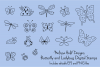 Butterfly, Ladybug & Dragonfly Digital Stamps Clipart