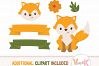 Fox Digital Papers, Fox Clipart, Fall Digital Papers, Forest Creatures ...
