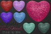 254 Tinsel Glitter Heart Valentine Wedding Digital Images