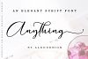 Anything Script || 8 Fonts (346474) | Calligraphy | Font Bundles