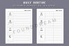Daily Routine Planner Printable (230732) | Resume Templates | Design ...