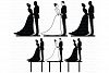 Wedding Cake Topper, Bride and Groom SVG, Black Couple. (311930) | Cut ...