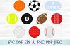 Sport SVG, Balls Clipart, Sport Balls SVG, Balls svg, Sport svg files ...