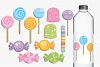Candy store clip art bundle - sweets and lollipops