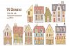 Old town buildings and streets (63673) | Illustrations | Design Bundles