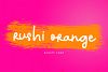 Rushi Orange Font (104126) | Script | Font Bundles