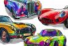 PNG watercolor cars 4