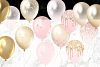 Blush Pink and Gold Balloons Clipart