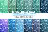 Sea Blue Stars Bokeh digital paper, Sea Blue colors Bokeh Overlay, Star ...