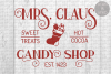 MRS. CLAUS CANDY Christmas Cut file (151022) | SVGs | Design Bundles