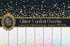 16 Glitter Confetti Border Overlay Papers