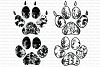 Floral Pet Paw SVG, Dog svg, Cat svg, Floral Paw Print SVG. (500448 ...
